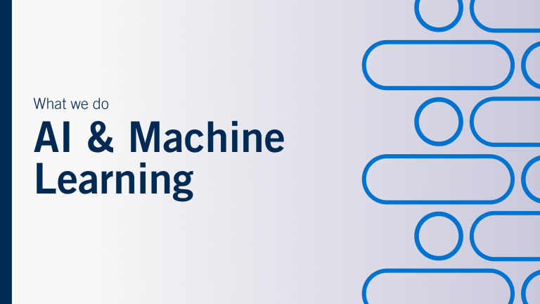 Artificial Intelligence and Machine Learning - Solution Design Group