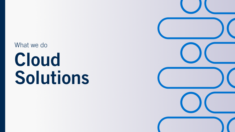 Cloud Solutions - Solution Design Group