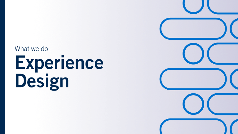 Experience Strategy & Design - Solution Design Group